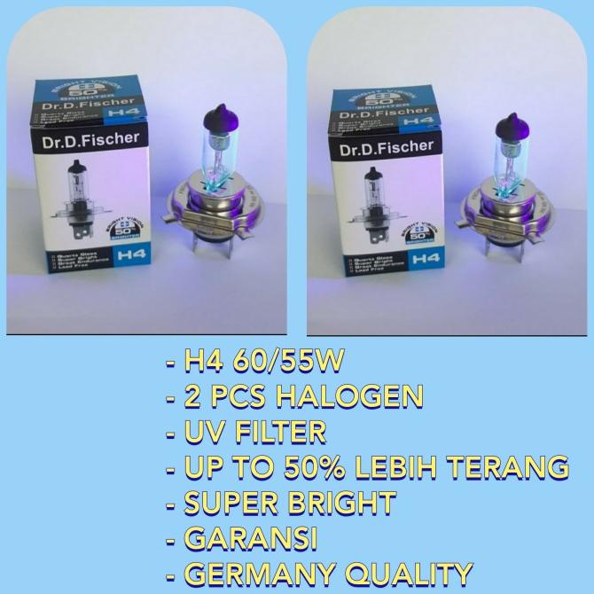 Jual LAMPU HALOGEN AVANZA H4 12V 60/55W + 50% GARANSI ( 2PCS ) rod14 Berkualitas | Shopee Indonesia