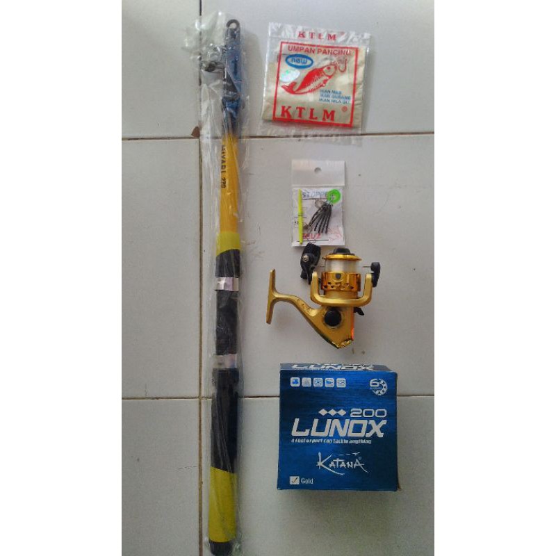 Jual Paket pancing set lengkap panjang 240cm | Shopee Indonesia
