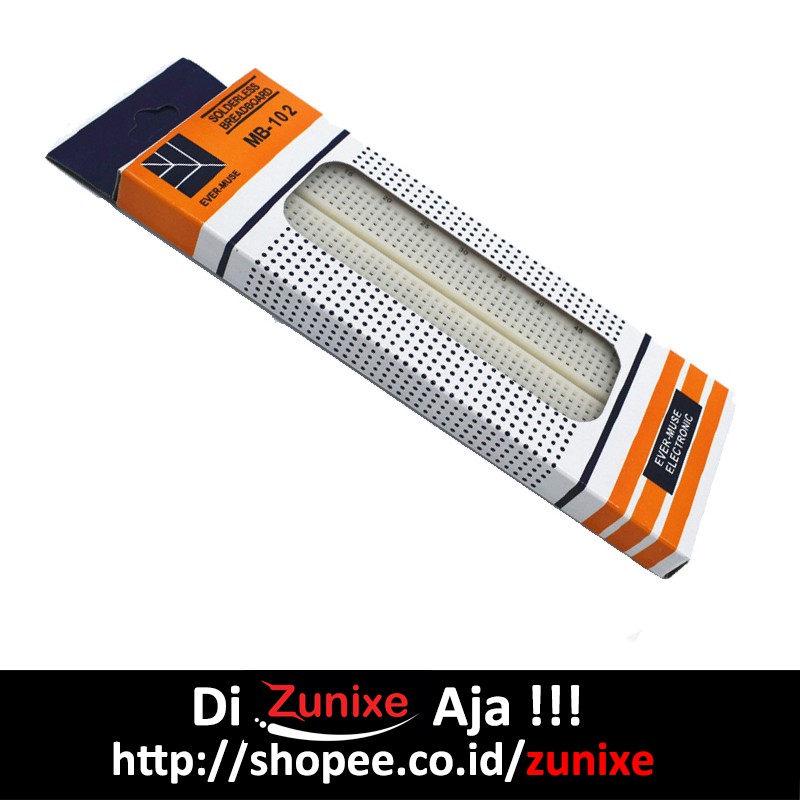 Jual MB102 BREADBOARD 830 POINT SOLDERLESS PCB PROJECT BOARD | Shopee Indonesia