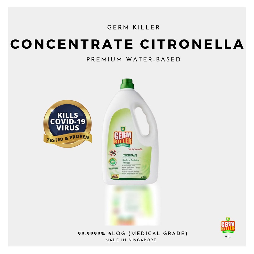 Jual Germ Killer Disinfectant Concentrate Citronella 2L | Shopee Indonesia