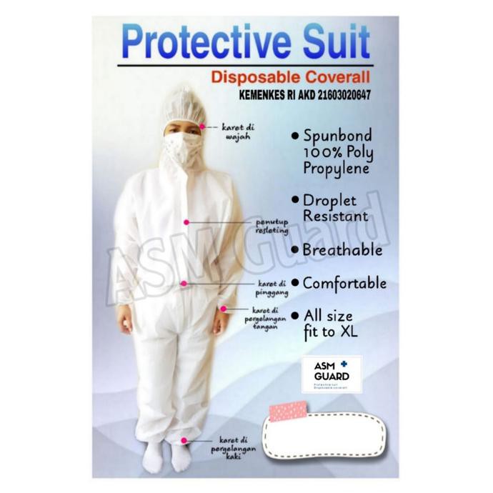 Jual Baju Hazmat Corona / APD / Baju Medis Corona preorder - 50 gsm ...