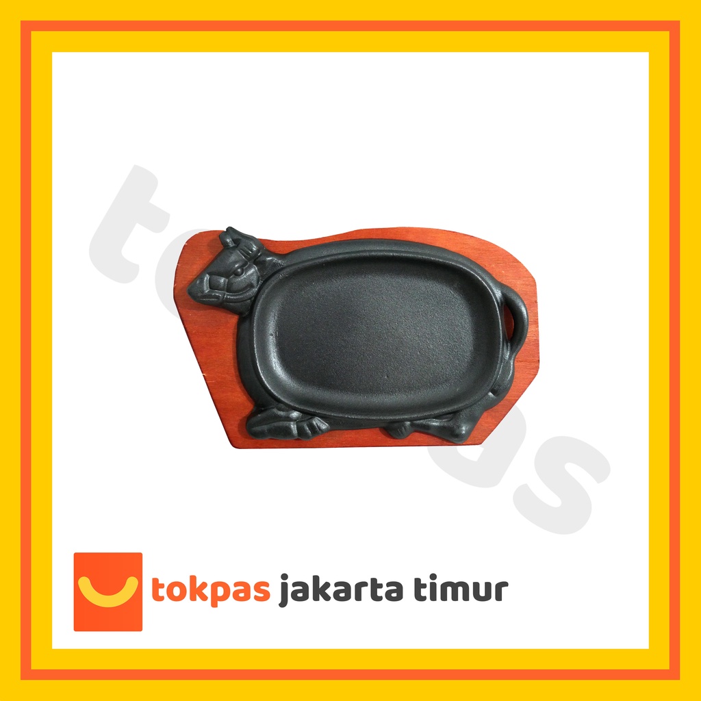 Jual Premium Hot Plate Sapi + Tatakan Kayu Hot Plate Steak / Piring ...