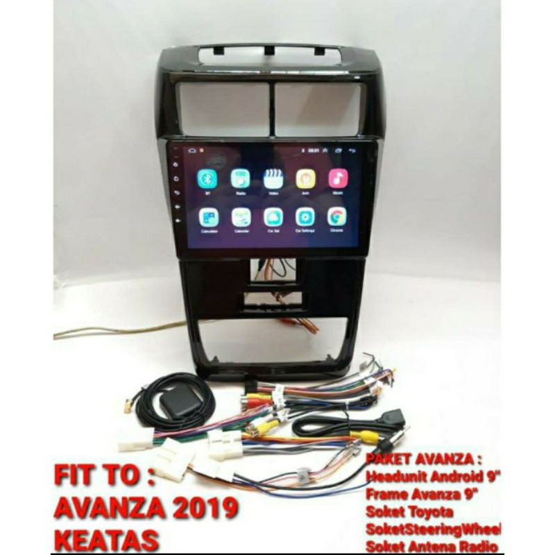 Jual PAKET HEAD UNIT AVANZA ANDROID 9 INCH / PAKETAN HEAD UNIT AVANZA 9 ...