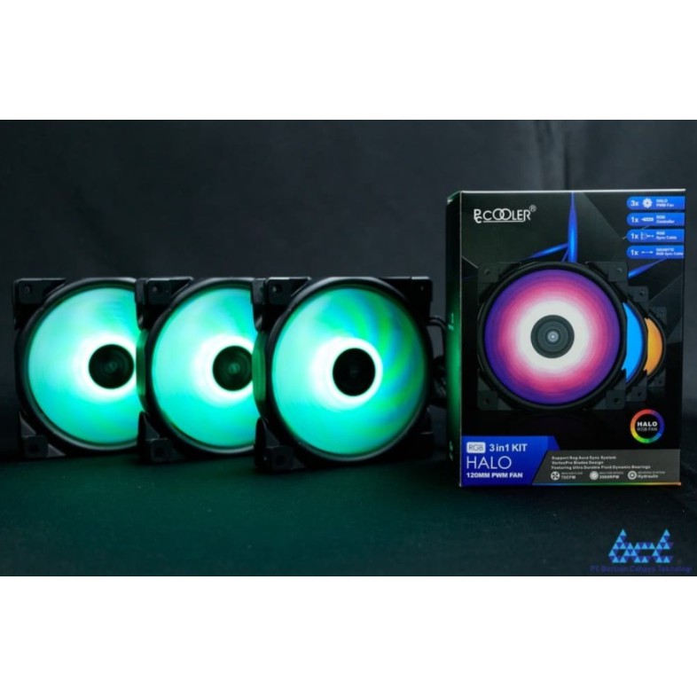 Jual PCCOOLER HALO 3 IN 1 RGB KIT | Shopee Indonesia