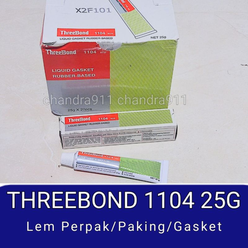 Jual Lem Threebond 1104 25gr Lim perpak/gasket/paking/paken mesin ...