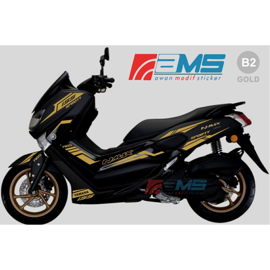 Jual Sticker NMAX WARNA GOLD SPORTY (KODE B) | Shopee Indonesia