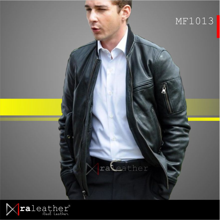 Jual Jaket Kulit Pria - Wall Street 100% Kulit Domba Asli Garut RA Leather Original - MF1013 ...