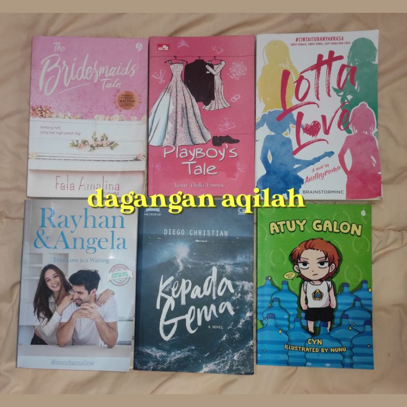 Jual Buku bekas / Buku preloved / Novel bekas / Novel wattpad second ...