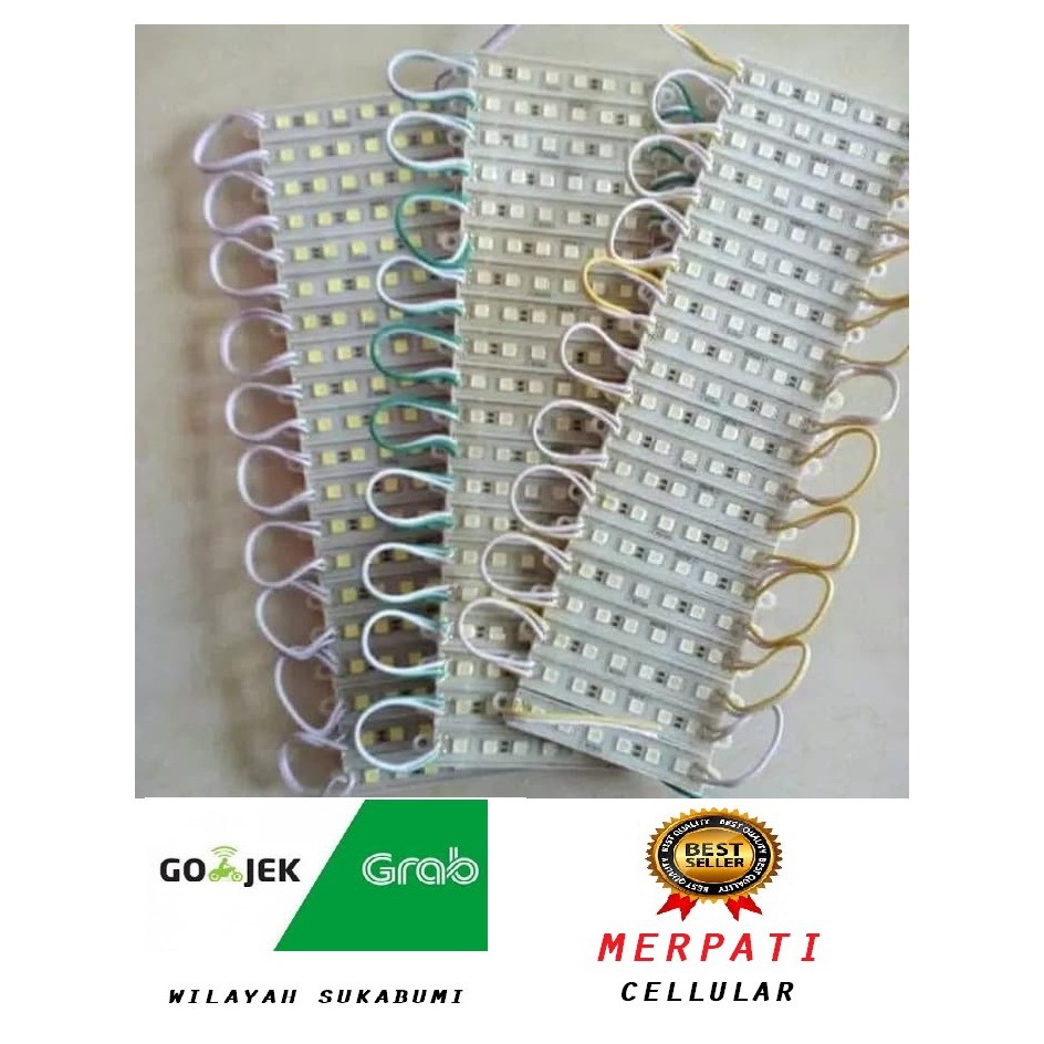 Jual LAMPU LED STRIP MODUL 6 MATA SMD 5050 WATERPROOF 1,2 WATT 12V 12 v 12VOLT 12 VOLT | Shopee ...