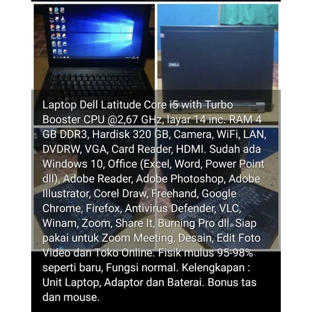 Jual Laptop Dell Latitude Core i5 | Shopee Indonesia