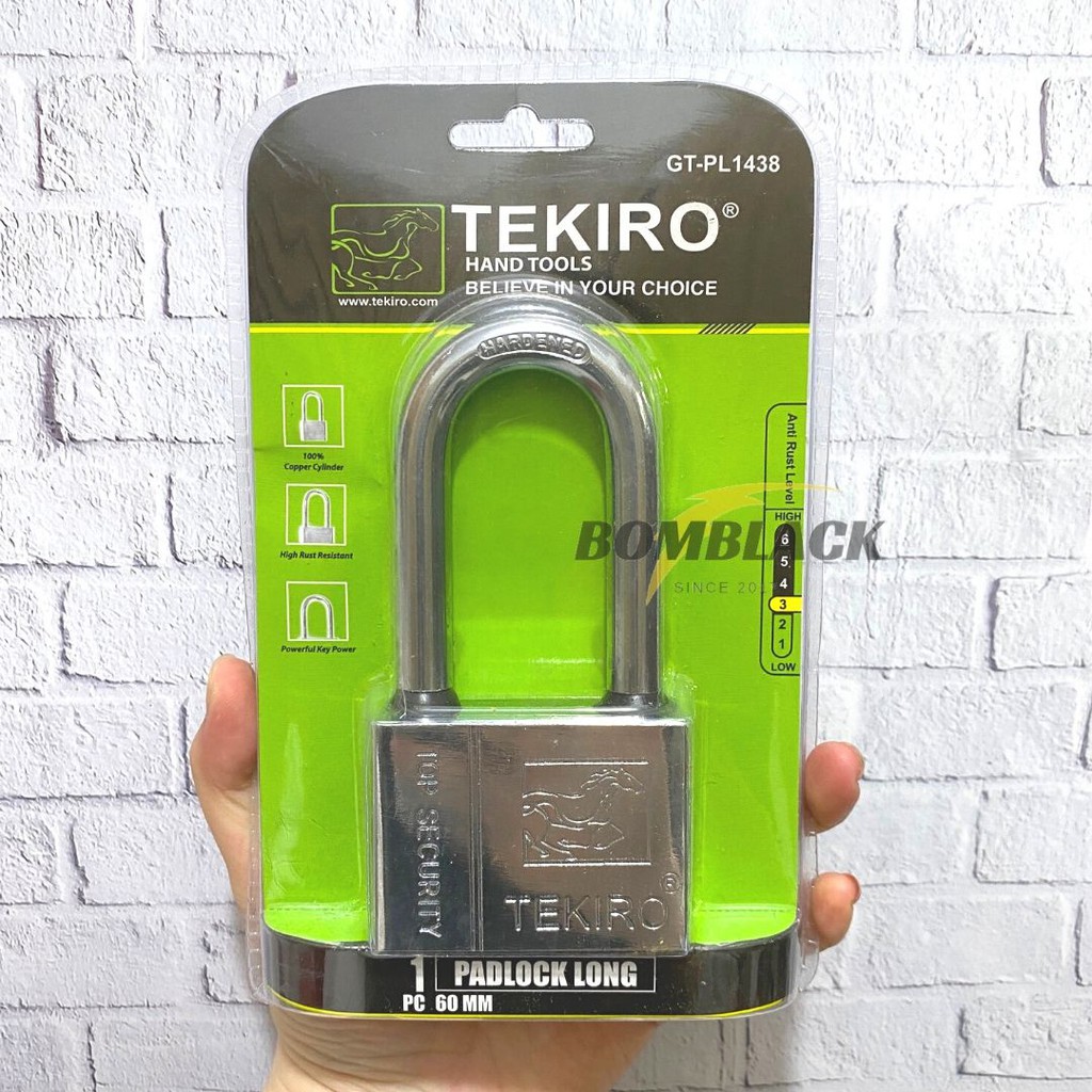 Jual Gembok Panjang 60mm TEKIRO Rumah Pintu Pagar Motor Padlock Long ...