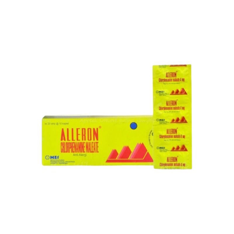 Jual Alleron 4mg Isi 10 Tablet - Obat Gatel Alergi | Shopee Indonesia