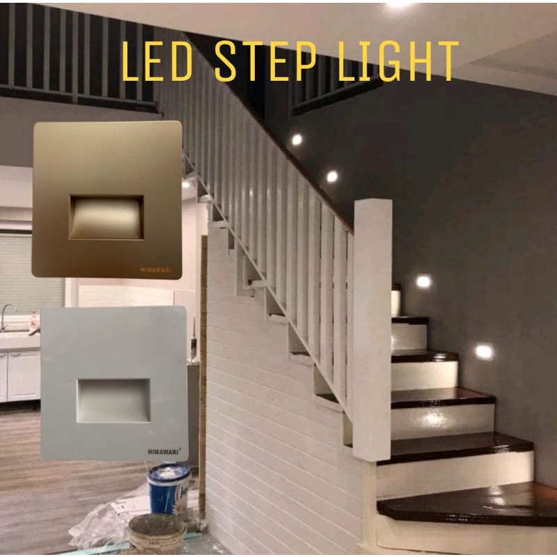 Jual Lampu Tangga Led Step Light Inbow Himawari Body Gold - White ...