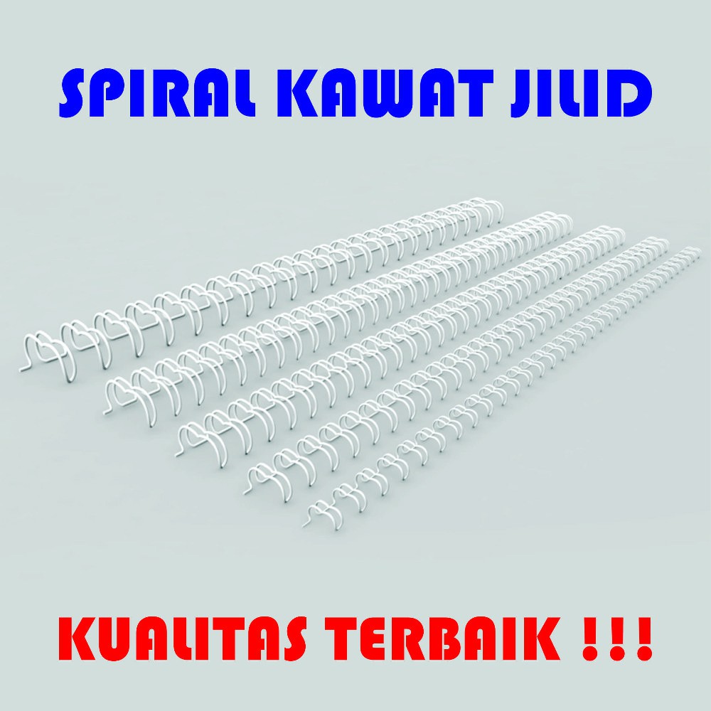 Jual Spiral Kawat Jilid F4 Folio ukuran 1 Inci 24 mm | Shopee Indonesia