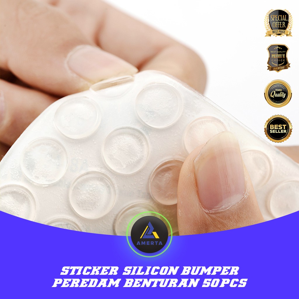 Jual Sticker Silikon Bumper Peredam Benturan 50 PCS | Shopee Indonesia