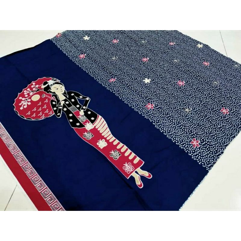 Jual kain batik lucu motif putri payung batik solo | Shopee Indonesia
