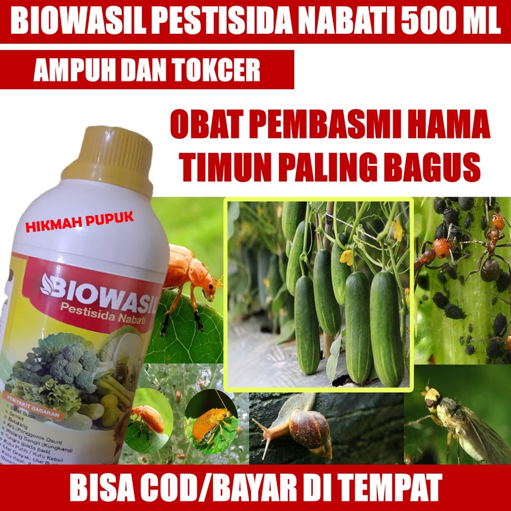 Jual BISA COD PESTISIDA BIOWASIL isi 500 ML OBAT PEMBASMI HAMA Ulat Grayak, Lalat Buah, Ulat ...