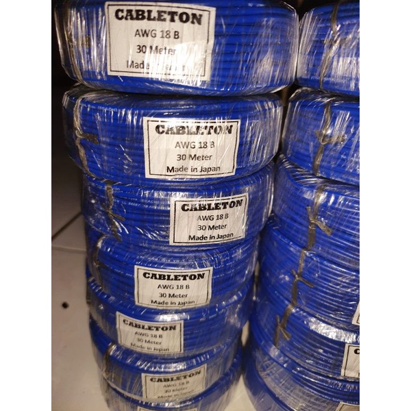 Jual KABEL AWG 18 BODY BESAR 1 ROLL 30 METER | Shopee Indonesia