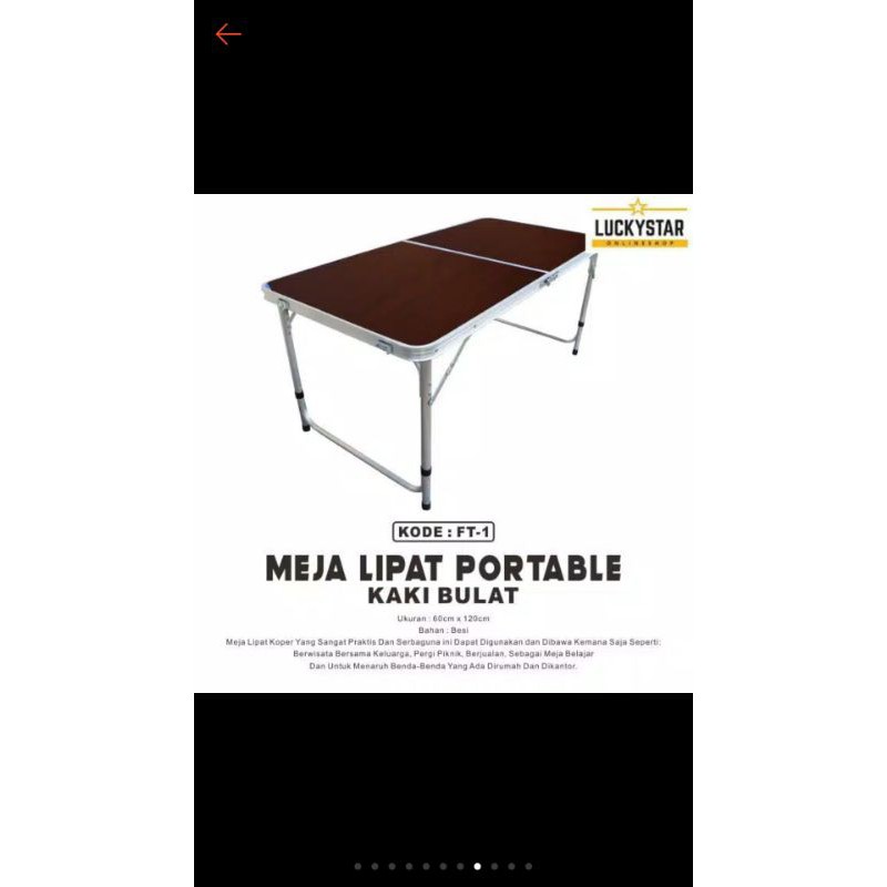 Jual meja lipat portable (meja koper) | Shopee Indonesia