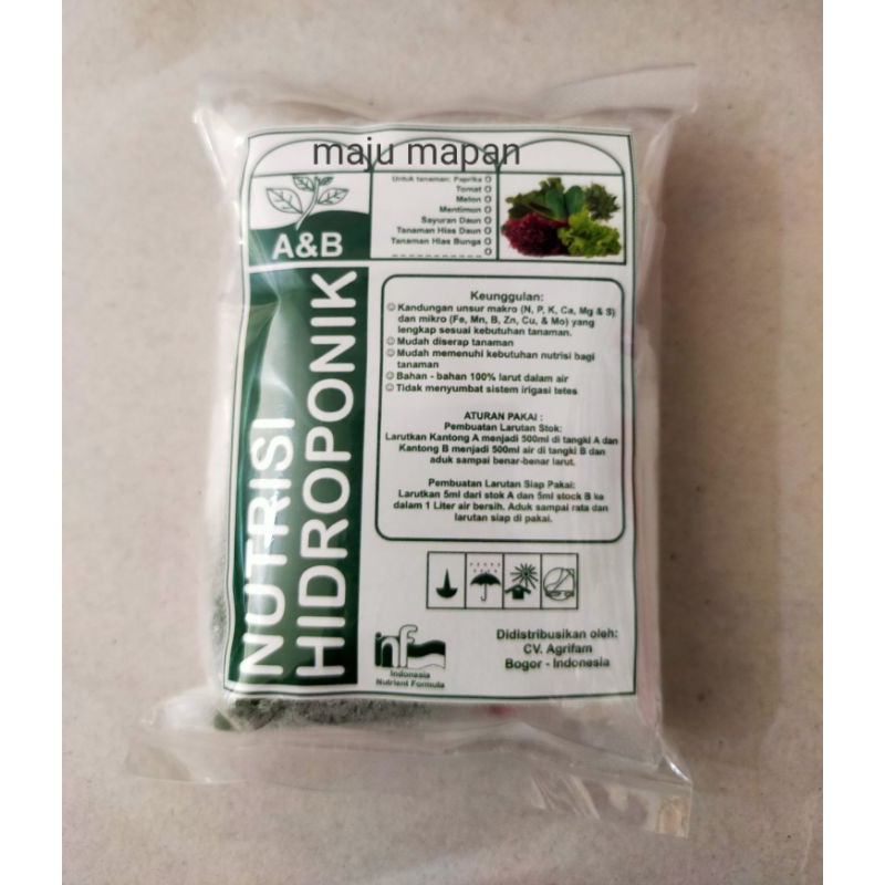 Jual nutrisi hidroponik AB mix (sayur)1000ml | Shopee Indonesia