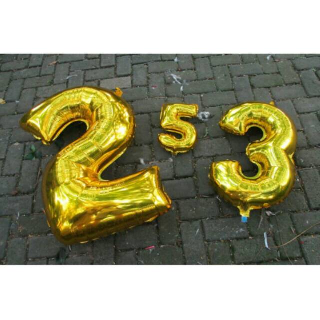 Jual Balon Foil Angka kecil | Shopee Indonesia