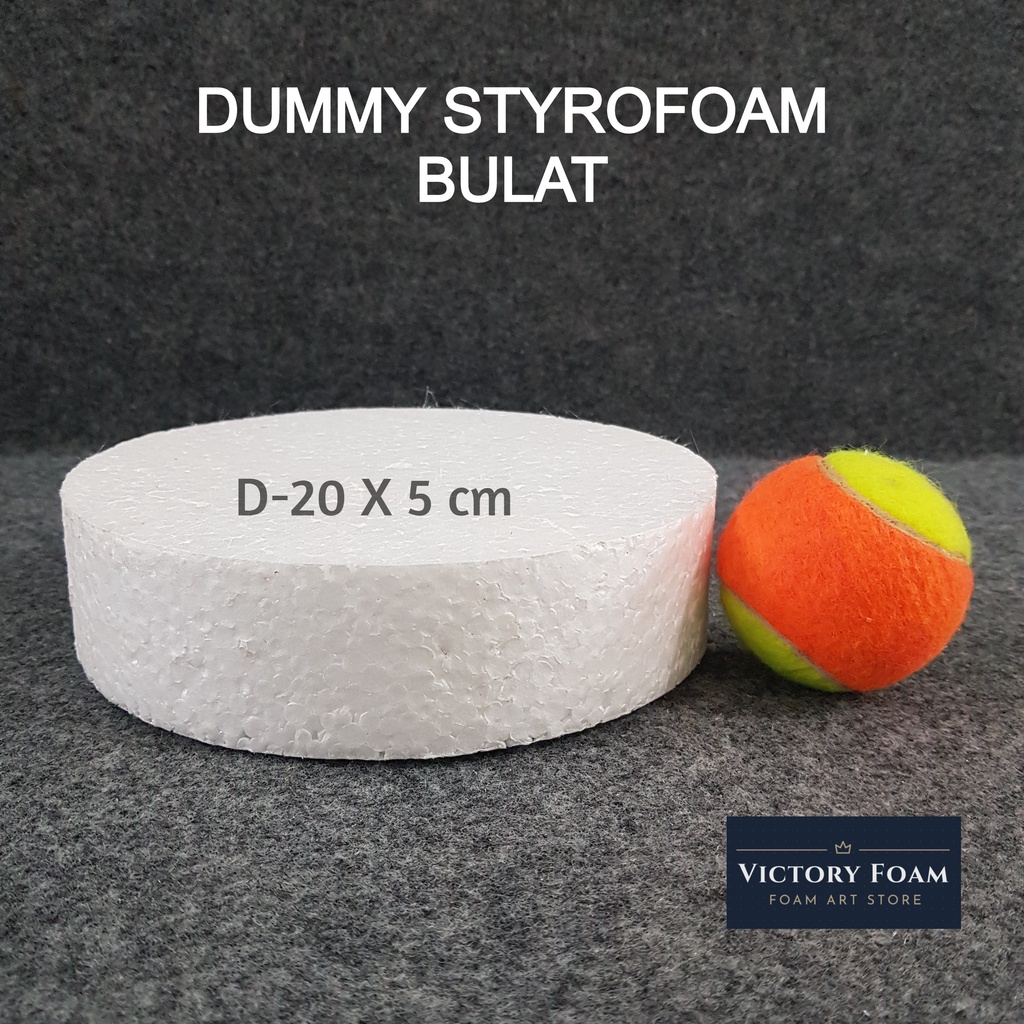 Jual Dummy Styrofoam Bulat Diameter 20cm x 5cm | Shopee Indonesia