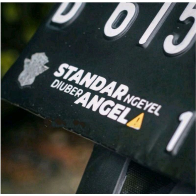 Jual stiker standar ngeyel di uber angel/stiker cutting/stiker viral ...