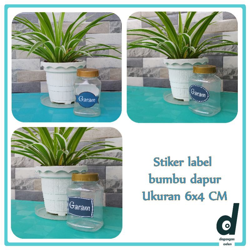 Jual Stiker Bumbu Dapur Sticker Label Bumbu Dapur Custom Shopee Indonesia
