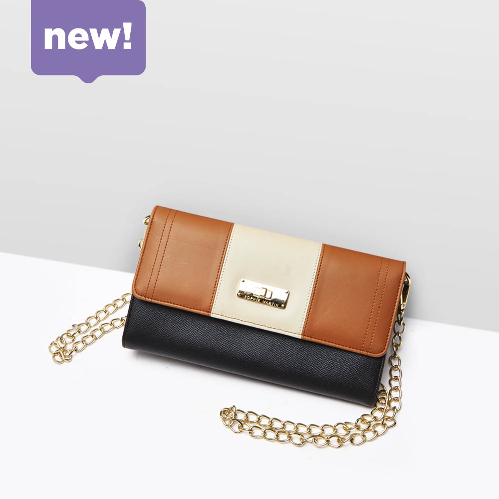 Jual Dompet Wanita Tali Rantai gold Placidia W2582B5 Sophie Martin ...