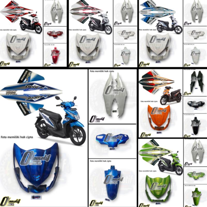 Jual Cover Body Bodi Halus Honda Beat Fi Lama 2013-2015 Hitam ...
