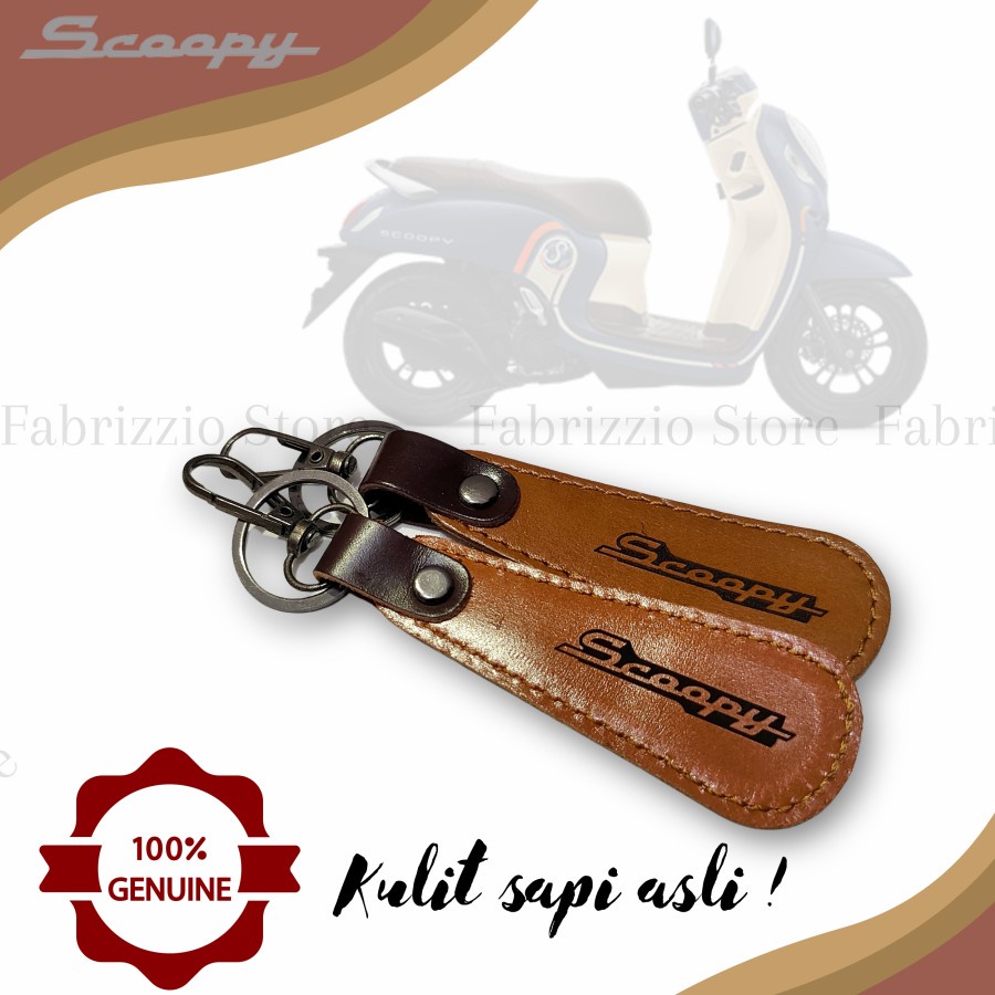Jual gantungan kunci honda vario scoopy yamaha XSR kulit sapi asli ...