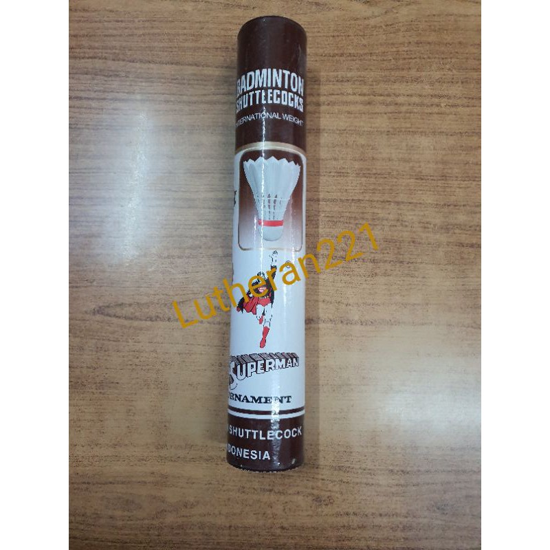 Jual Kok Shuttlecock Badminton Bulutangkis Superman Cokelat | Shopee ...