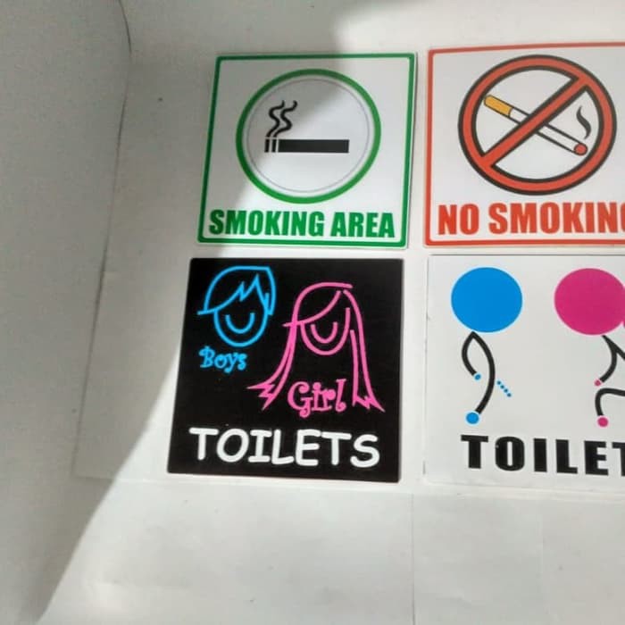 Jual Papan Toilet Lucu / Toilet Sign Akrilik /Dekorasi 15 x15 | Shopee ...