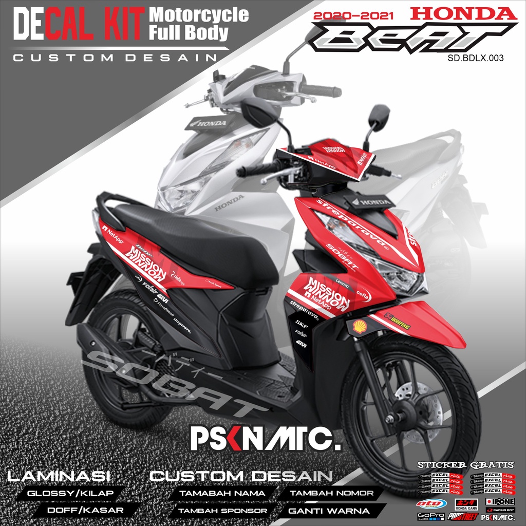 Jual Decal BEAT 2020 - Dekal Stiker Striping Fullbody Fullblock List ...