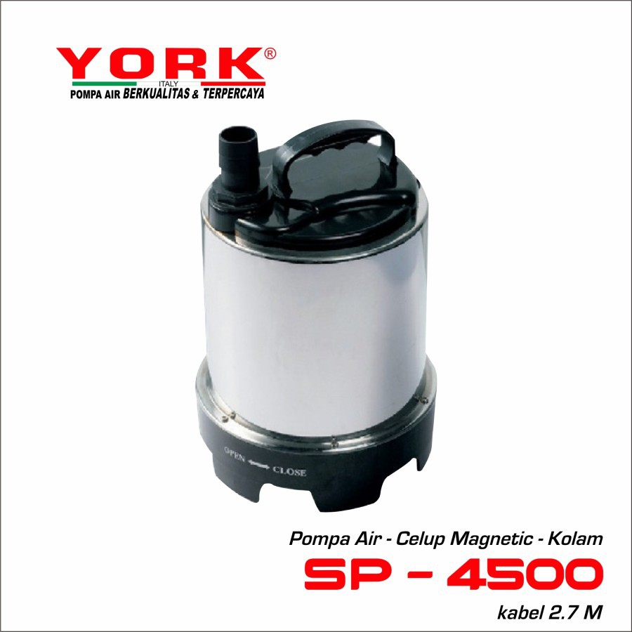 Jual YORK SP 4500 Pompa Celup Magnet Stainless Steel 110 Watt 24 Jam Non Stop | Shopee Indonesia