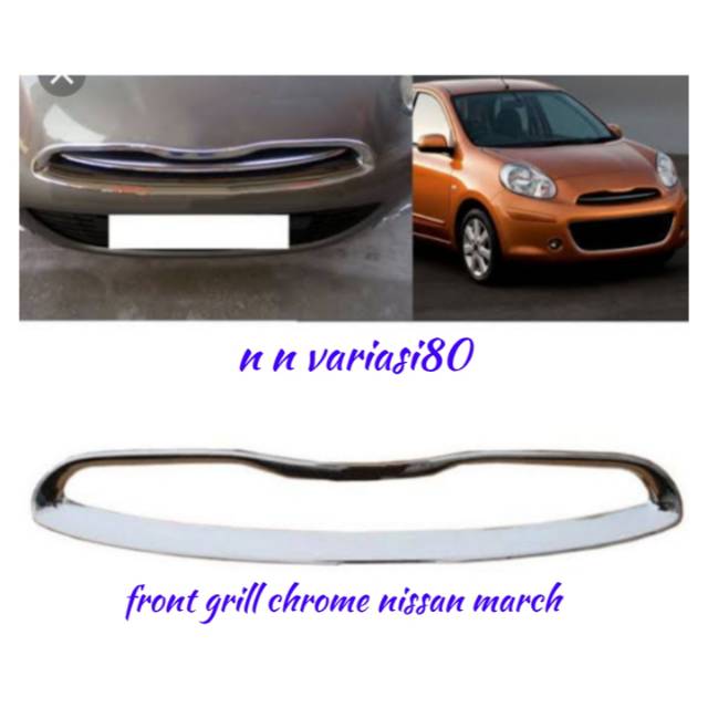 Jual FRONT GRILL CHROME NISSAN MARCH | Shopee Indonesia