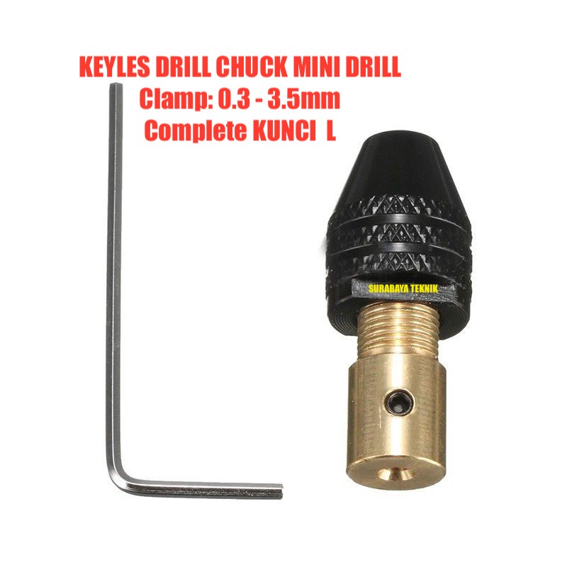 Jual CHUK BOR KEPALA DRILL CHUCK PENJEPIT MATA BOR Gerinda Bit Quick ...