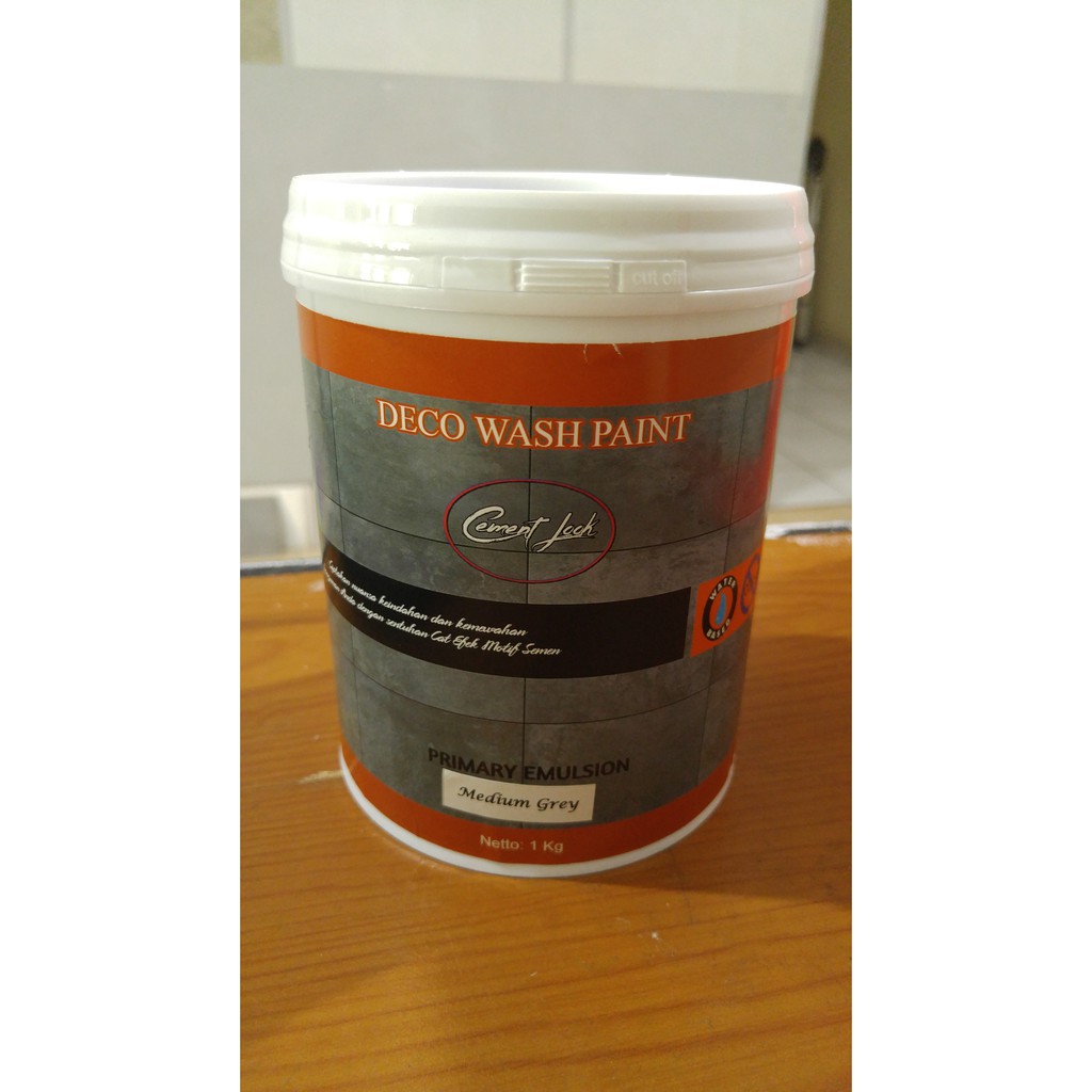 Jual Kemasan 5Kg - Cat Primer Wash Paint Motif Semen - Medium Grey ...