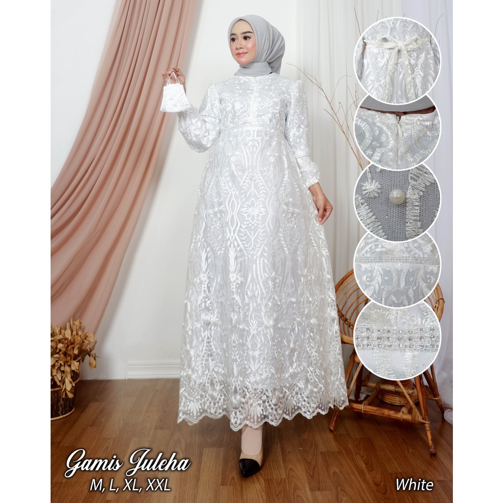 Jual Gamis Julaiha LK / Gamis Kebaya Brukat Modern / Kebaya Modern Muslim / Baju Wisuda Kebaya ...