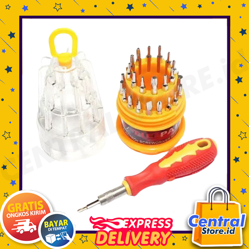 Jual Obeng Mini Set 31 In 1 Obeng Telur Kapsul Multifungsi Lengkap HP Handphone Komputer ...