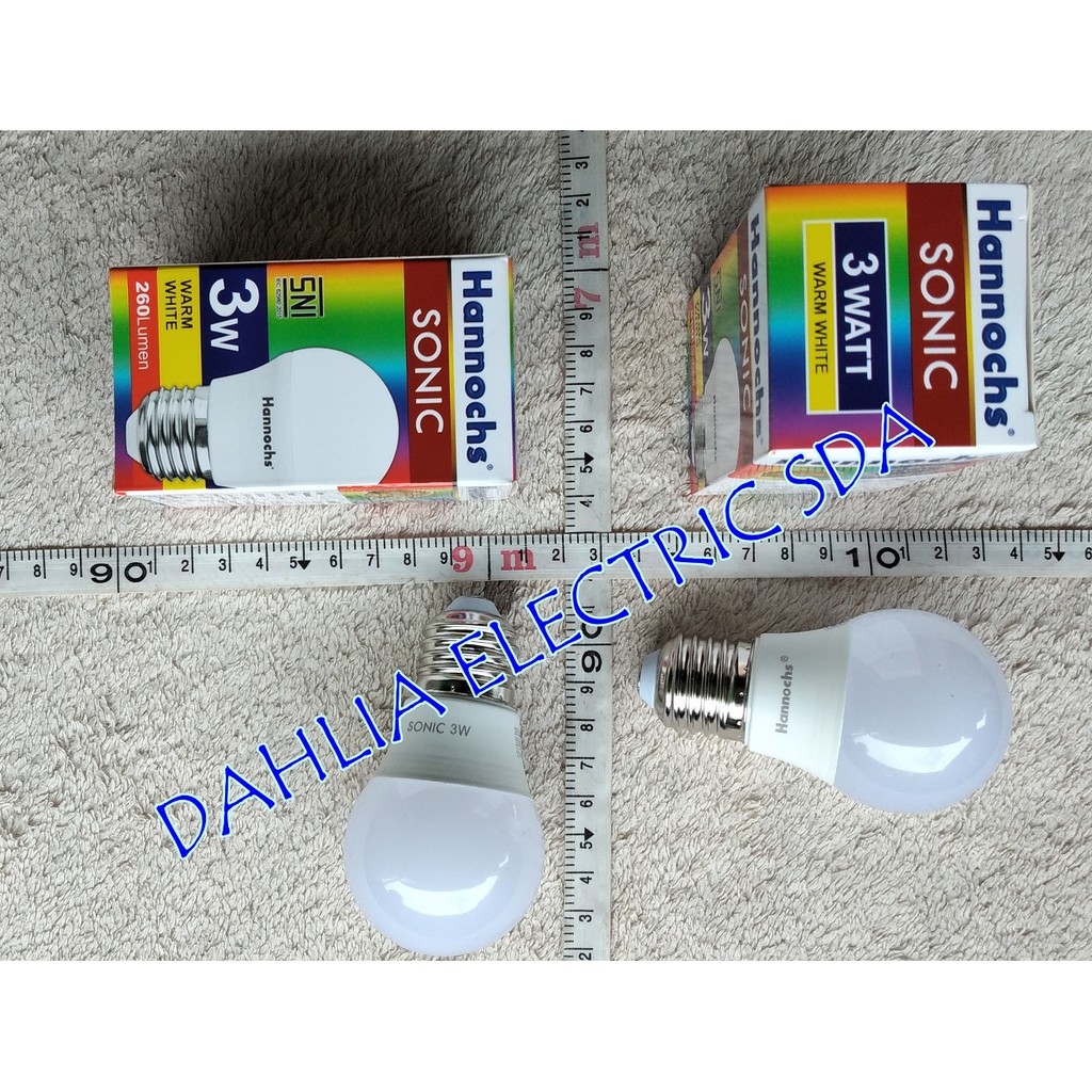 Jual LAMPU 3W HANOCH (PUTIH KEKUNINGAN) | Shopee Indonesia