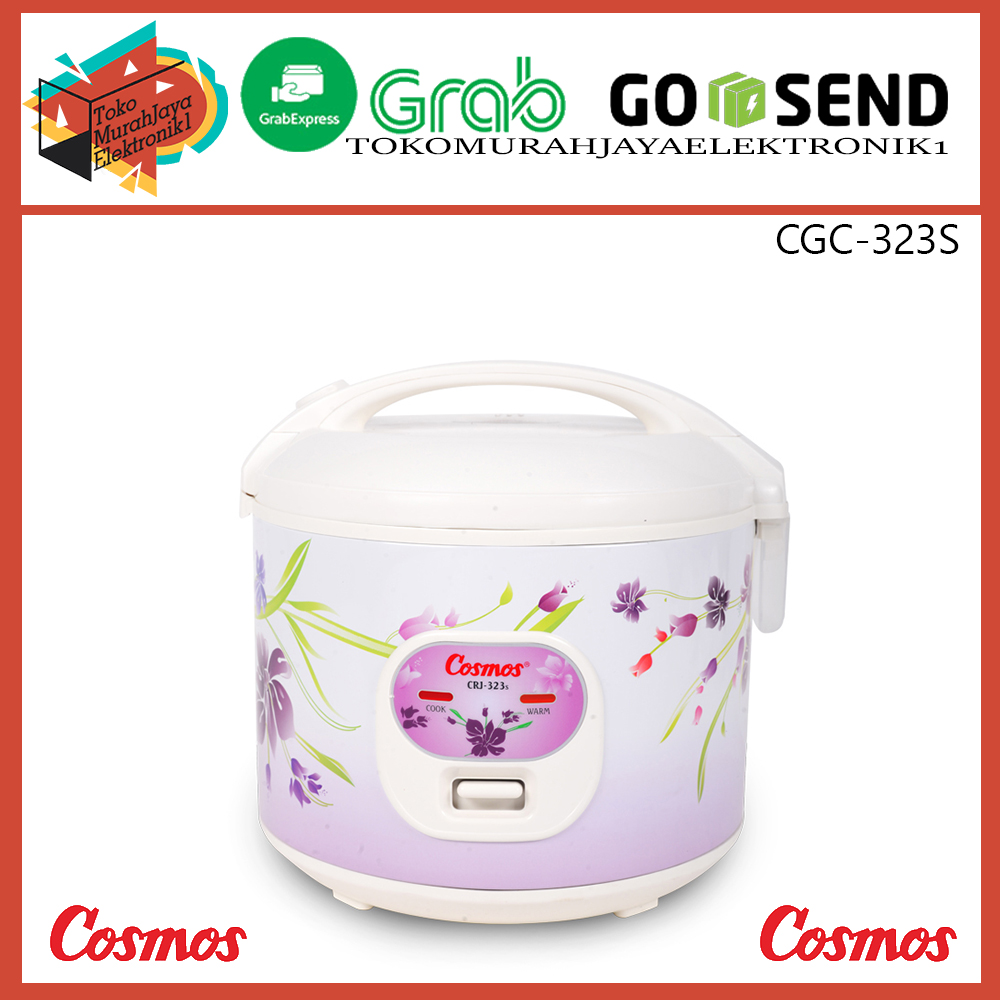 Jual Rice Cooker Cosmos 1.8Liter Nonstick – CRJ323S (Free Buble Warp) | Shopee Indonesia