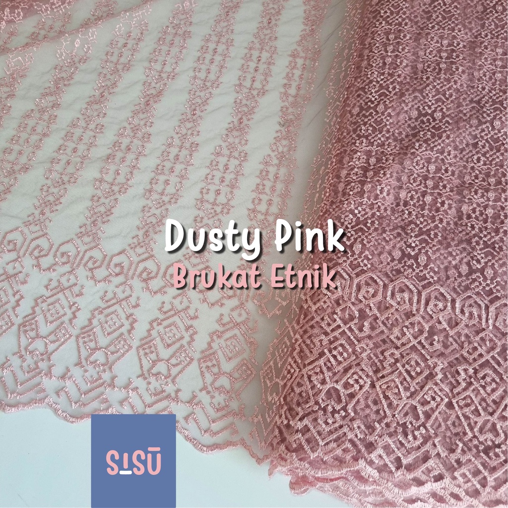 Jual 0,5 Meter Kain Brokat Brukat Meteran Tile Tulle Prancis Bahan ...