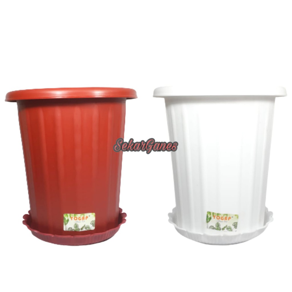 Jual Paket Pot Yogap 17 Dan Alas Tawon 20 Pot Yogap 17 Warna Putih ...