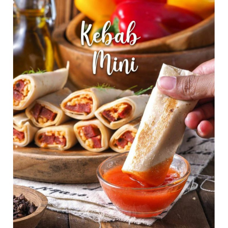 Jual kebab mini full daging frozen homemade (1 pak isi 10) | Shopee ...