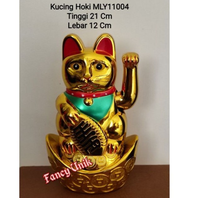 Jual Pajangan Patung Kucing Hoki MLY11004 Lucky Cat Maneki Neko Tinggi ...