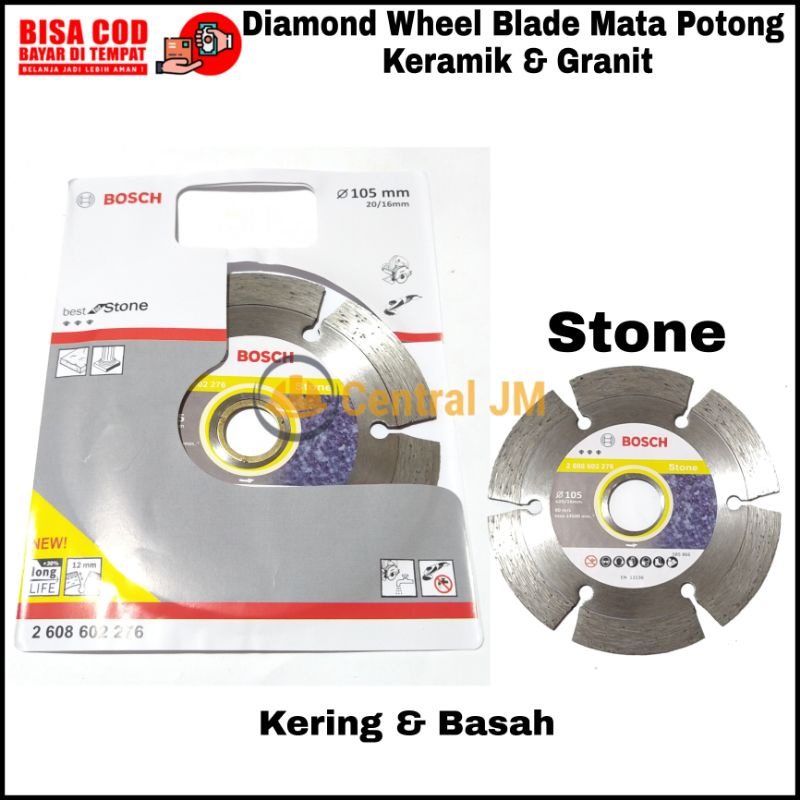 Jual Mata Potong Granit Keramik - Diamond Best Stone Bosch 4 Inch ...