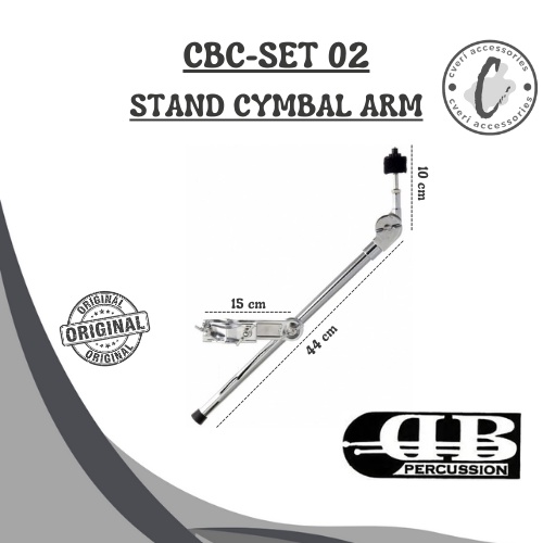 Jual Stand Cymbal Jepit CBC Set 02 Stand Cymbal Arm DB Percussion ...