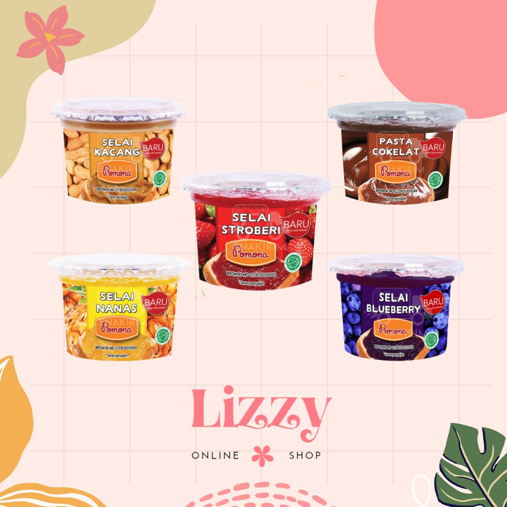 Jual Pomona Selai Kacang | Strawberry | Nanas 140g | Shopee Indonesia