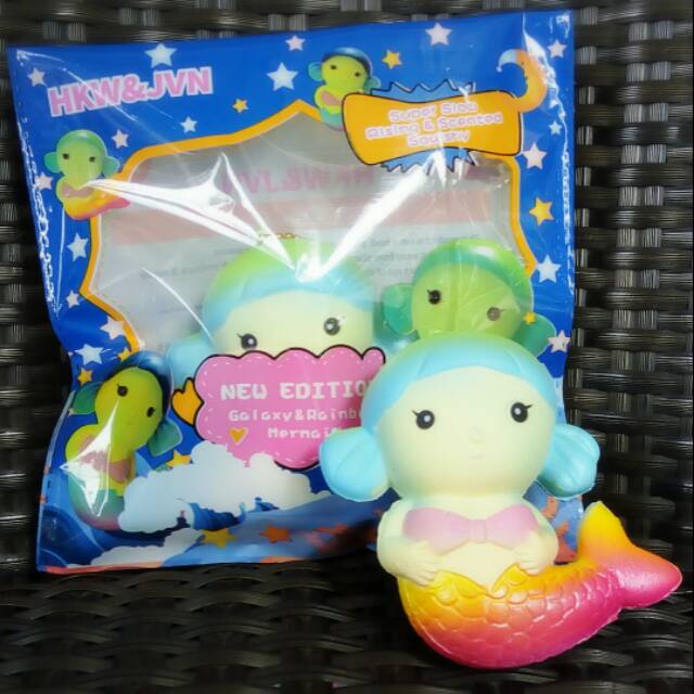 Jual Cute Mini Rainbow Mermaid Squishy | Shopee Indonesia